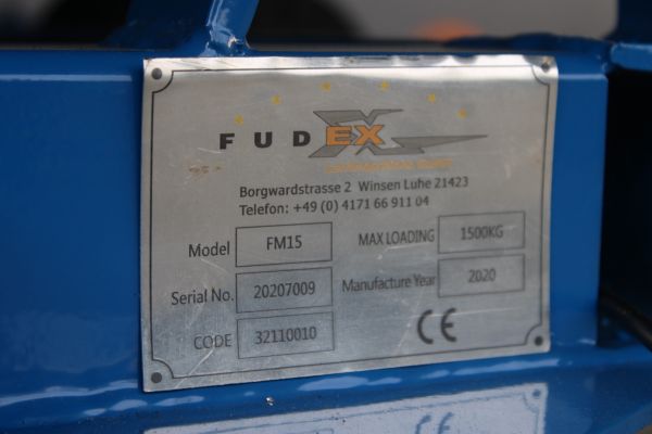 Fudex Einachsanhänger Heckkipper FM-15 mit Straßenzulassung ...