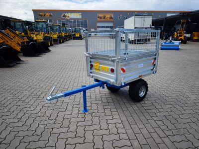 Fudex 500 kg Kippanhänger inkl. Gitteraufsatz für Quad Kleintraktor ...